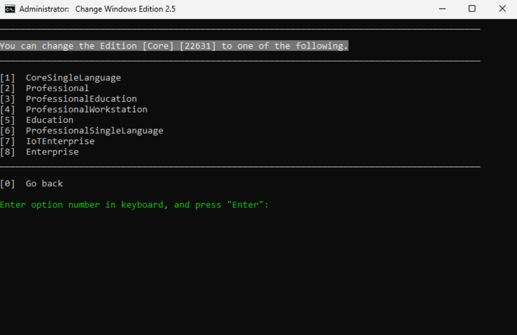 Windows Home Upgrade auf Pro